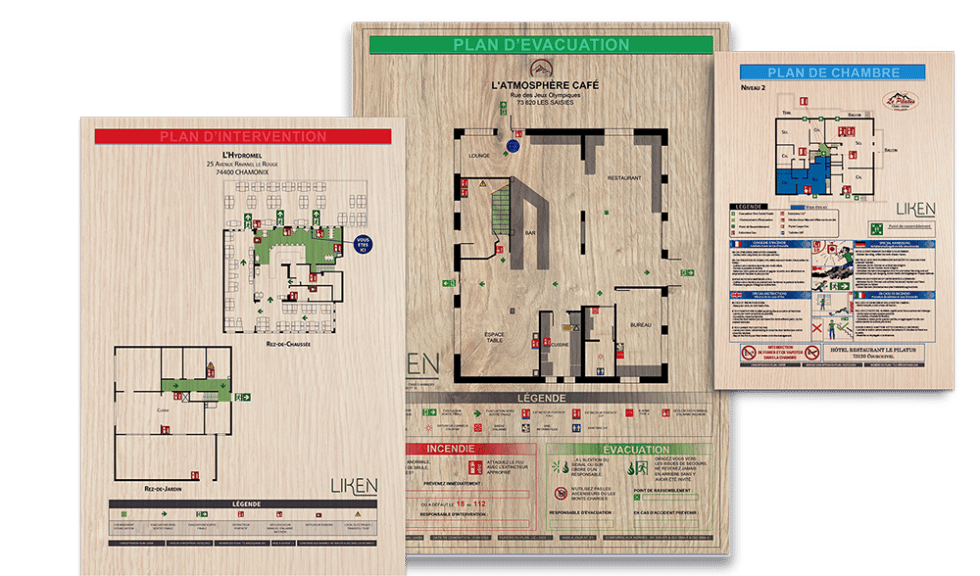 Cache-extincteur design et signalétique incendie | LIKEN FRANCE